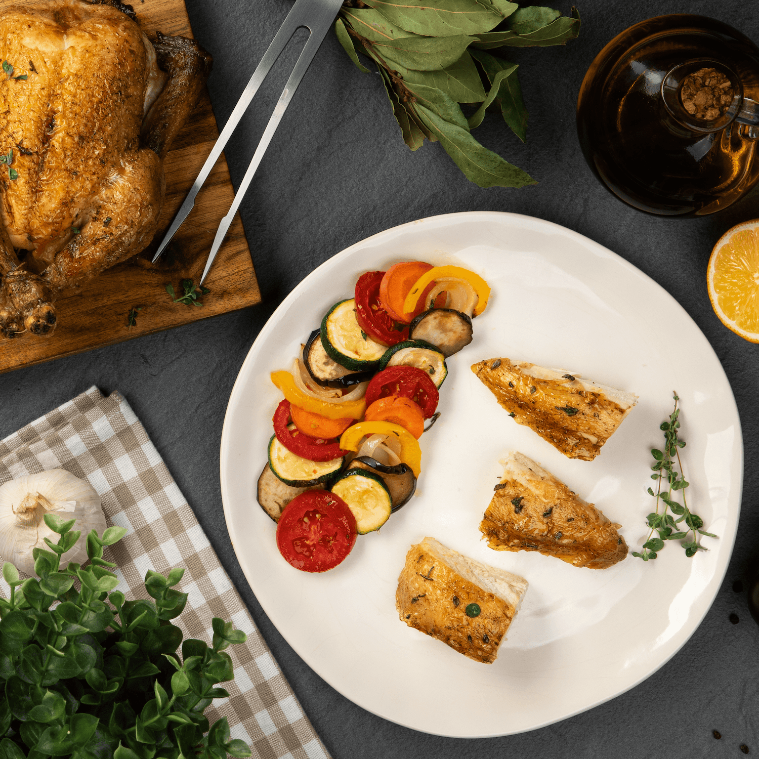 Pollo arrosto al limone ed erbe aromatiche | AIA Food