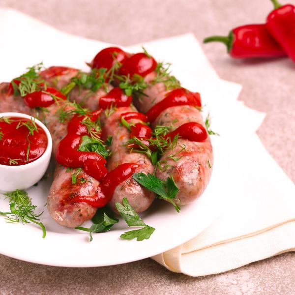Salsicce in salsa di pomodoro e senape | AIA Food